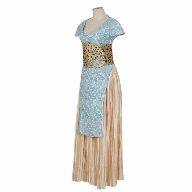 Game of Thrones Daenerys Targaryen Khaleesi Blue Dress Costume (Qarth ...