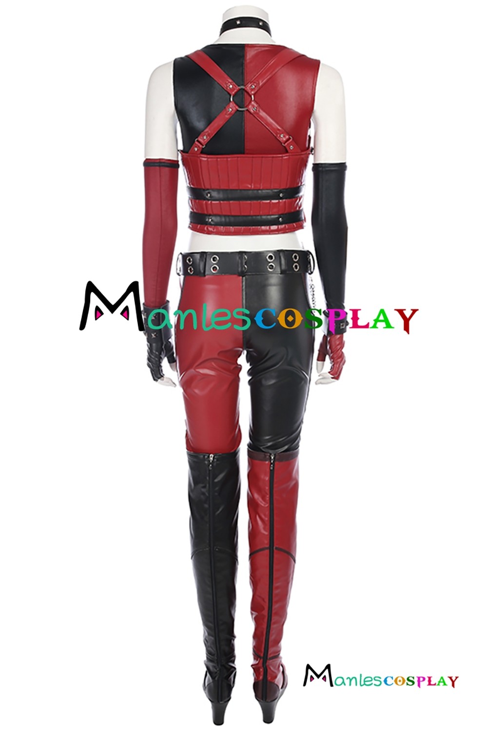 Harley Quinn Cosplay Costume Full Set Uniform From Batman Arkham Knight