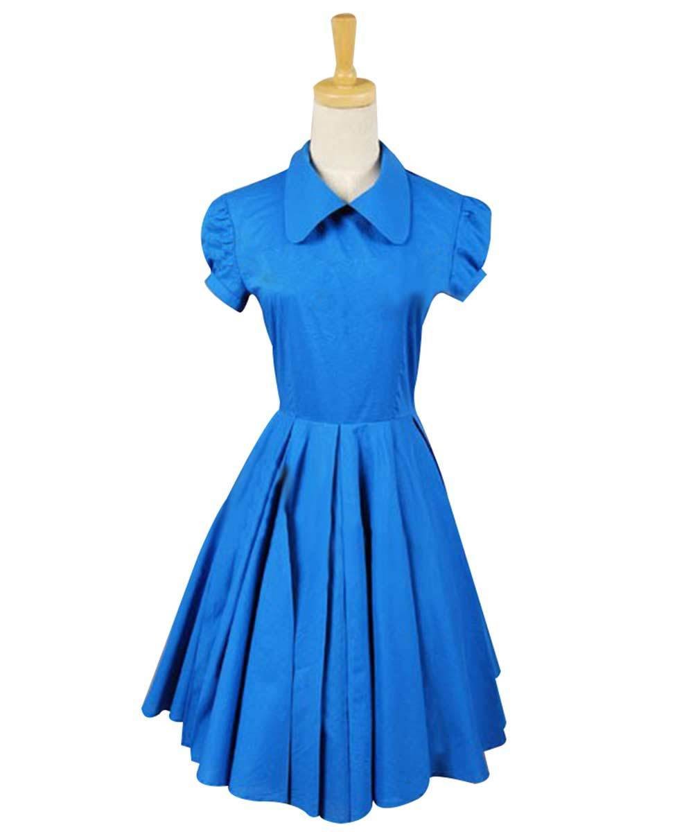 Alice In Wonderland Movie Blue Alice Dress Costume Anime Alice In
