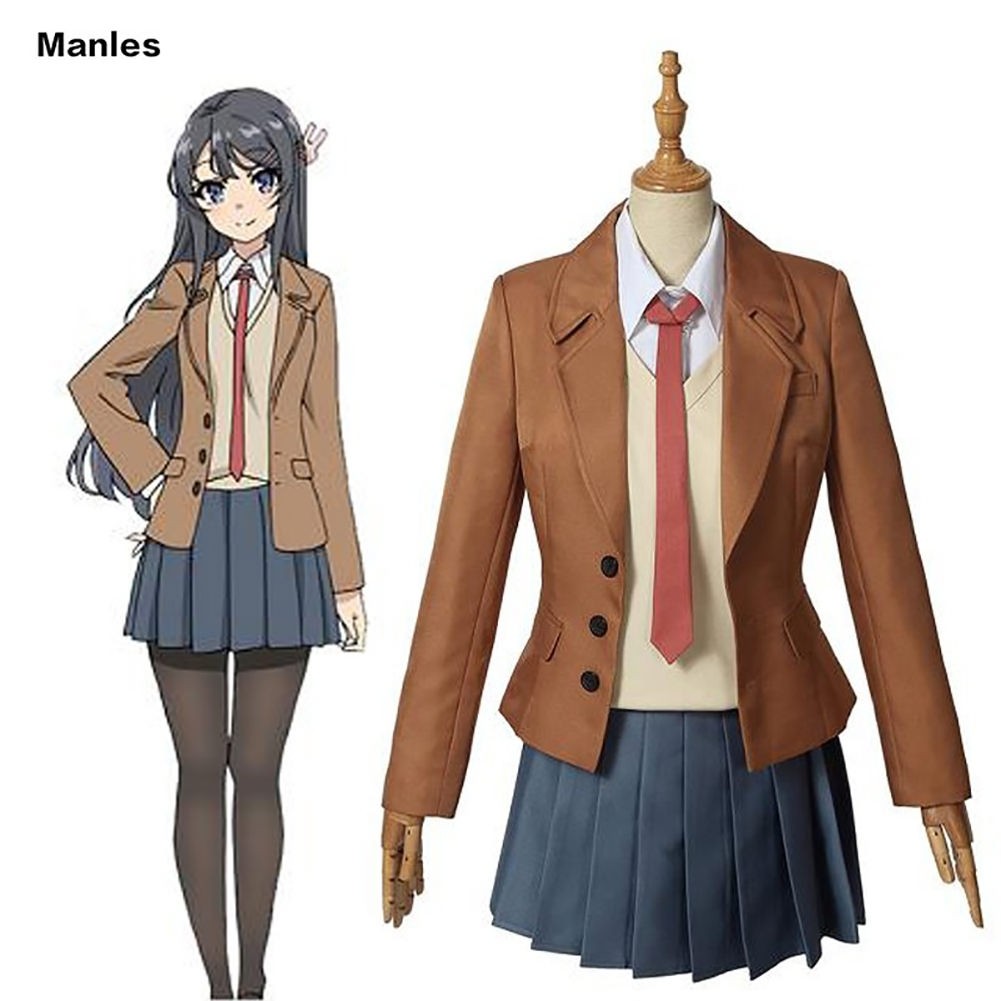 Rascal Does Not Dream of Bunny Girl Senpai Cosplay Sakurajima Mai Costume