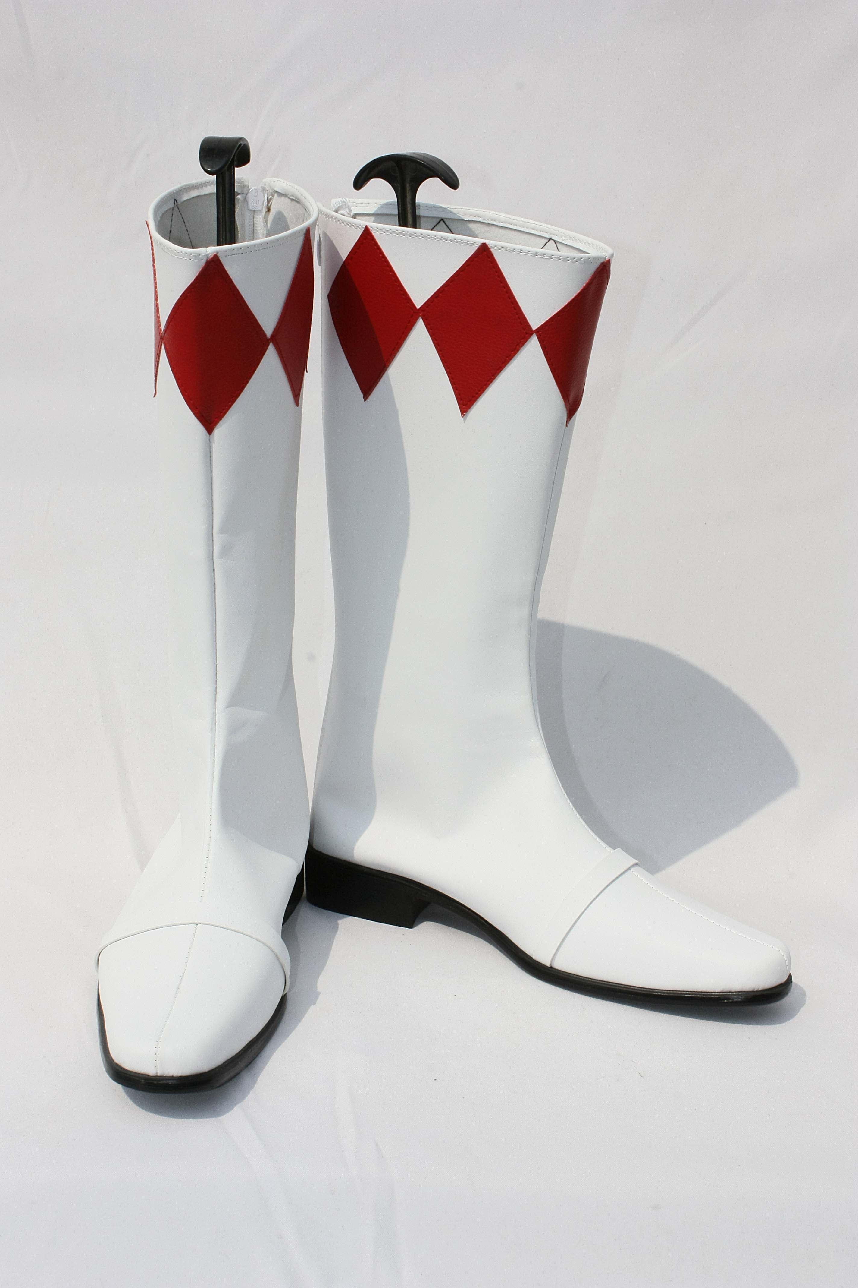 Mighty Morphin Power Rangers Geki Tyranno Ranger Cosplay Boots Shoes ...