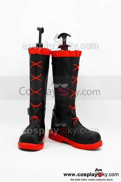 RWBY Red Trailer Ruby Cosplay Boots Shoes | Rwby Shoes